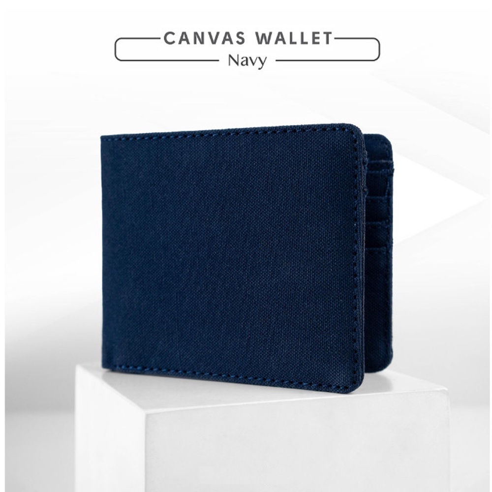 Men's Wallet Canvas Wallet Men's Folding Wallet Men's Short Wallet ...