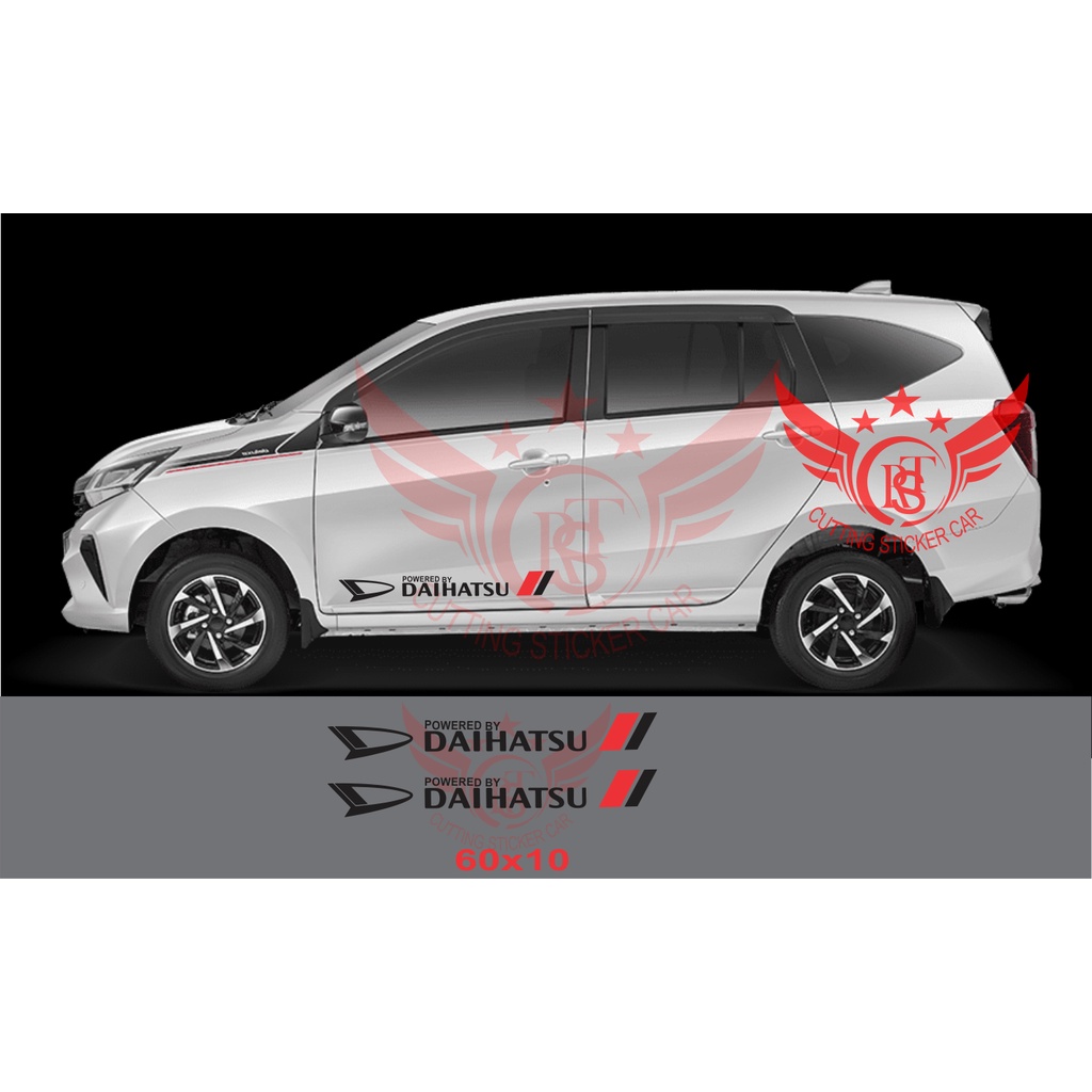 Daihatsu Car sticker powered by cutting sticker For daihatsu sigra ...