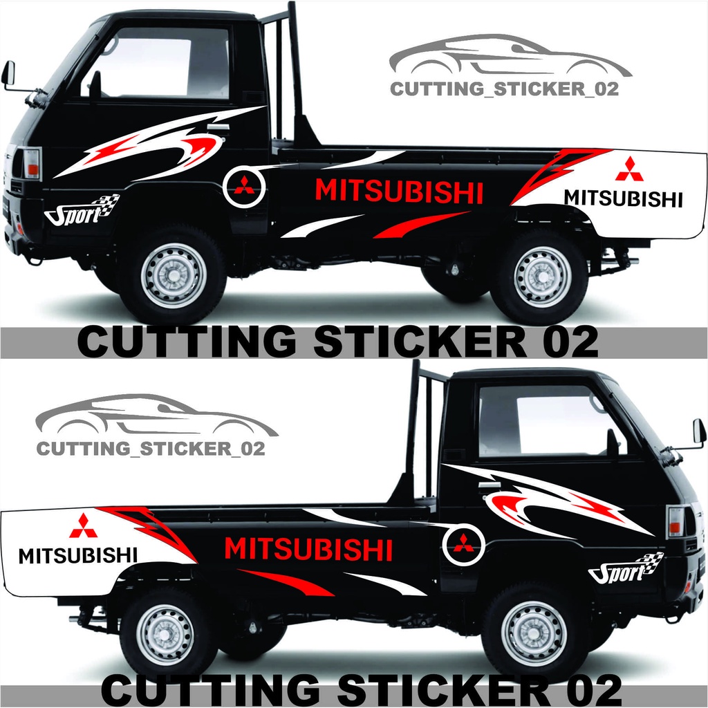 Mitsubishi L300 CAR PICKUP STICKER SUZUKI PICK UP L300 CAR STICKER ...