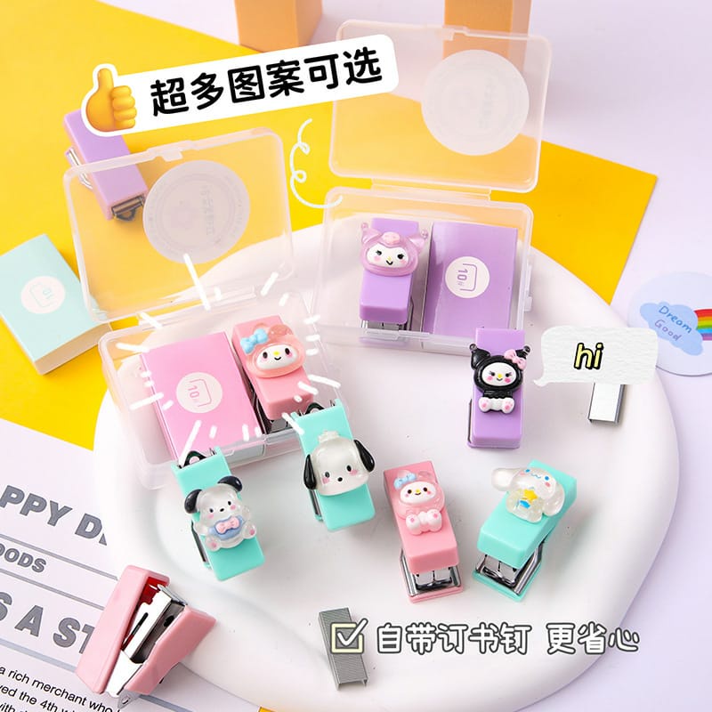 Sanrio Cute Stapler / Cute Staples Set / Mini Staples / Portable Mini ...