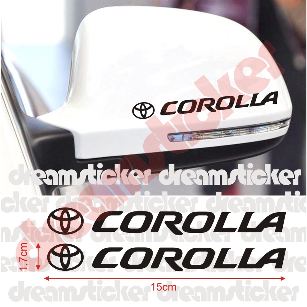 Toyota Corolla Car Rear View Mirror Sticker | Shopee Singapore