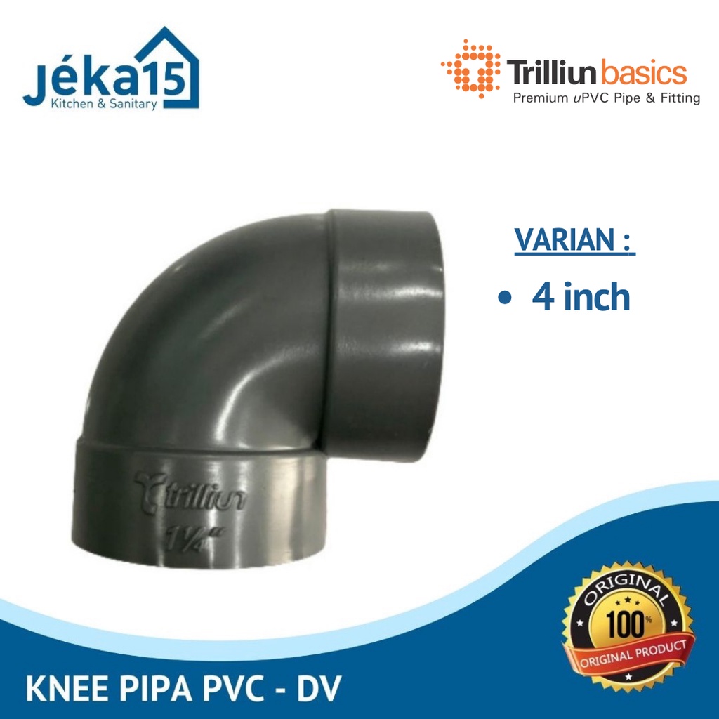 Trillionbasics Knee PVC Pipe | Pipe Keni | Elbow 4 inches | Shopee ...