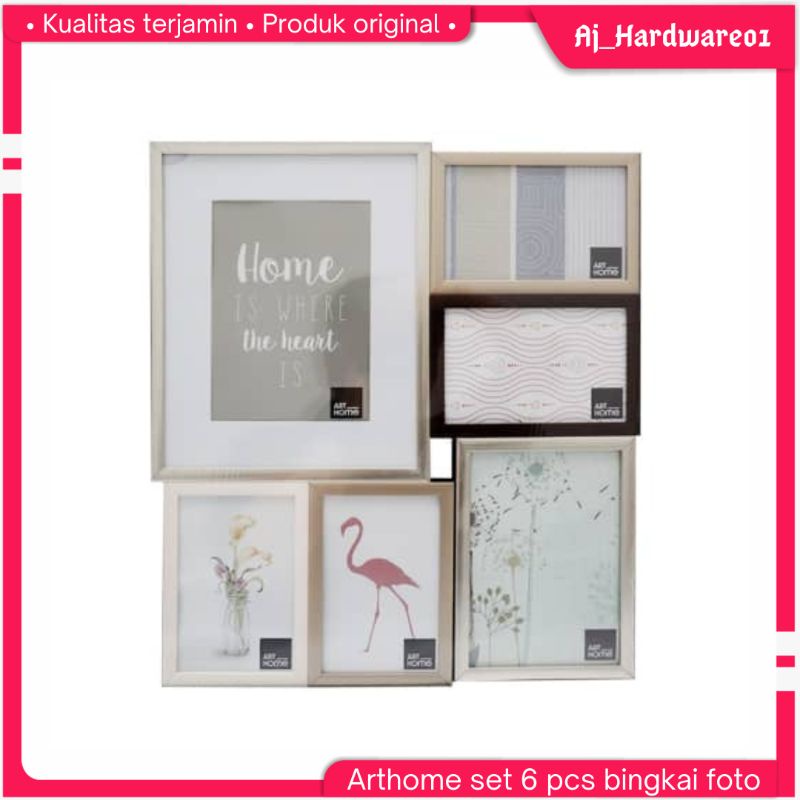 Arthome Set of 6 Pcs Compilation Photo Frames | Shopee Singapore