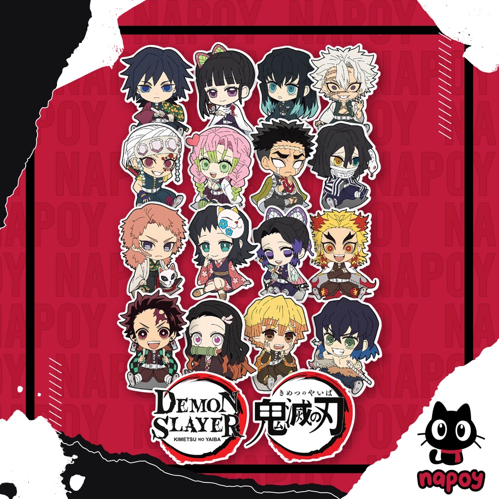 Kimetsu NO YAIBA DEMON SLAYER Sticker PACK 18pcs | Shopee Singapore