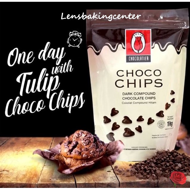 Tulip Dark Compound Choco / Chocolate Chips / Chip / ChocoChips ...