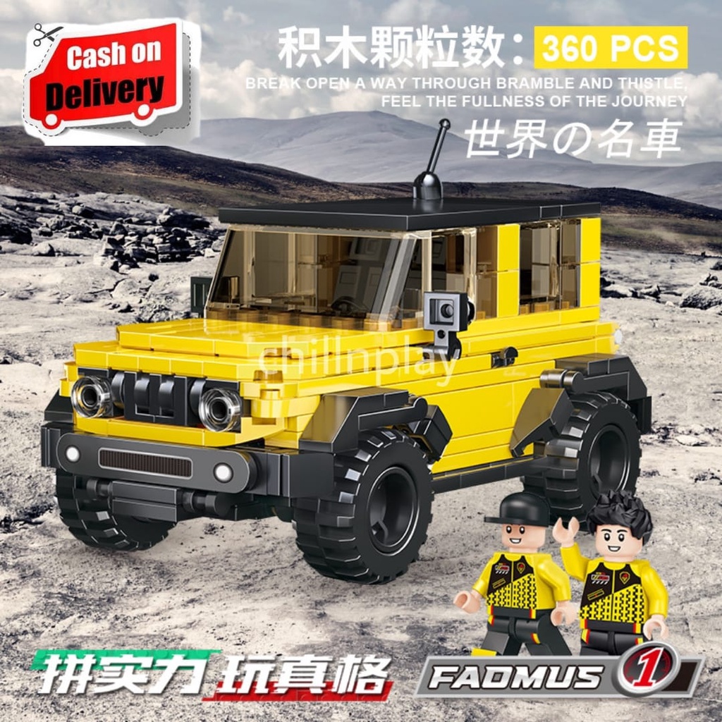 Lego BRICK MINIATURE LAND ROVER DEFENDER COME ALIVE MINI PREMIUM BRICK ...