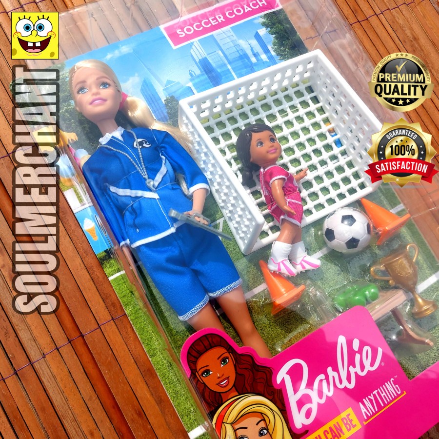 Barbie DOLL SOCCER COACH PLAYSET PLAY SET - DREAMTOPIA FASHIONISTAS ...