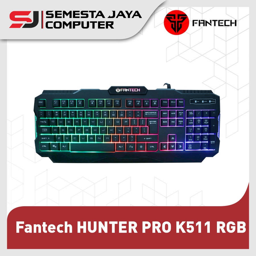 Fantech HUNTER PRO K511 RGB Backlite Membrane Gaming Keyboard | Shopee ...