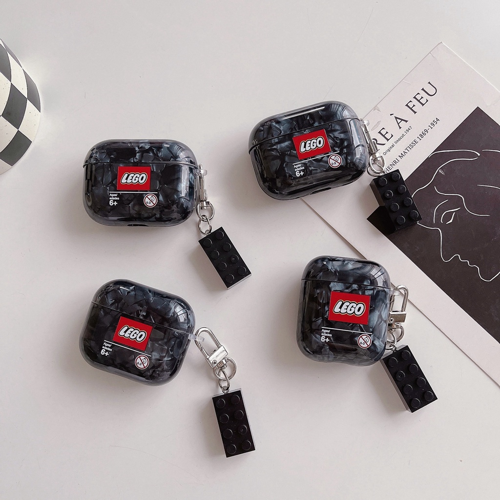 Lego Black Glitter Dream Shell case for airpods pro gen 2 1 2 pro 3 ...
