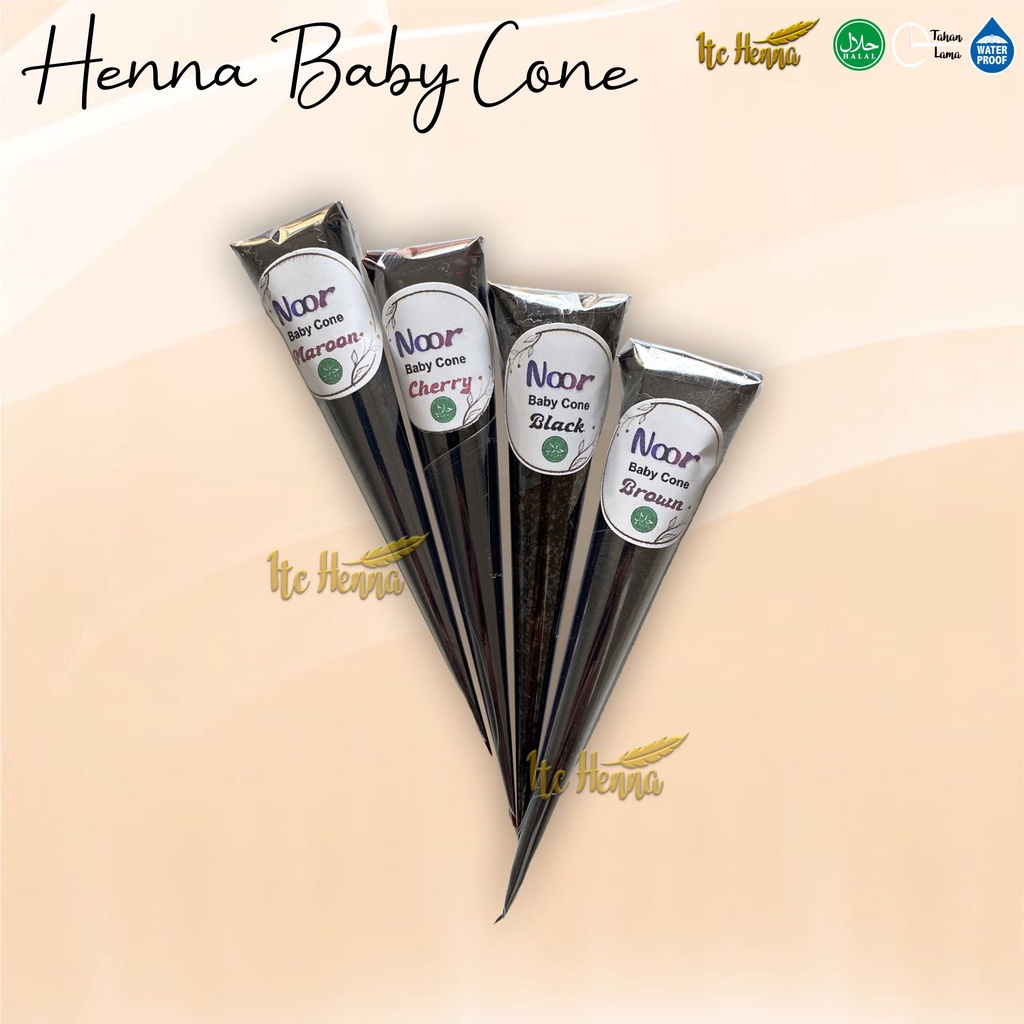 Noor Henna Baby Cone Long Lasting Halal Thread Tip | Shopee Singapore