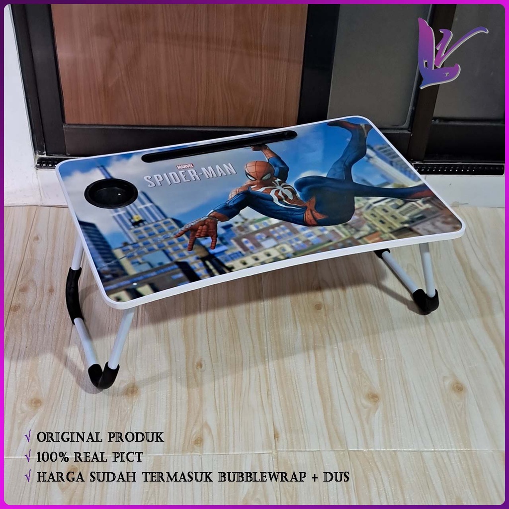 SPIDERMAN motif children's study table, folding table, laptop table ...