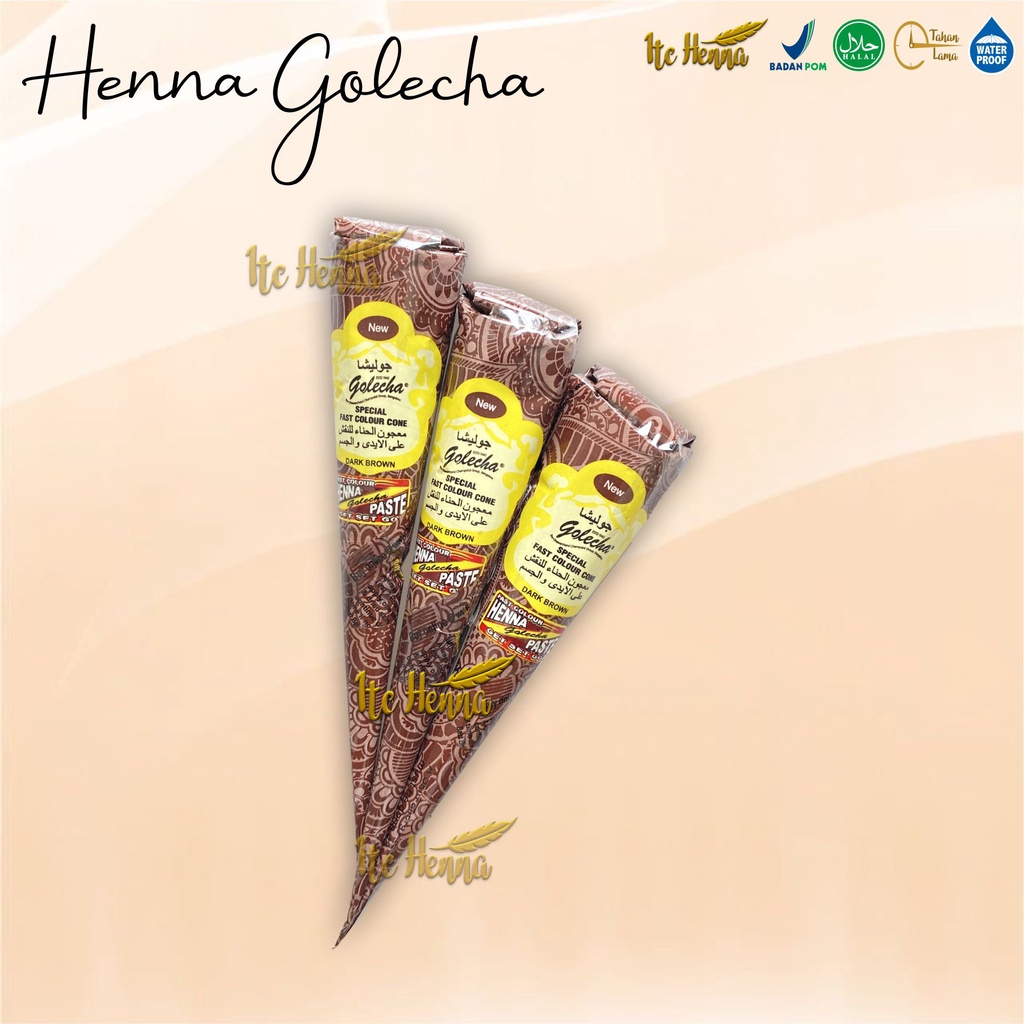 Golecha Dark Brown Henna Cone (Retail 1pc) Brown Color | Shopee Singapore
