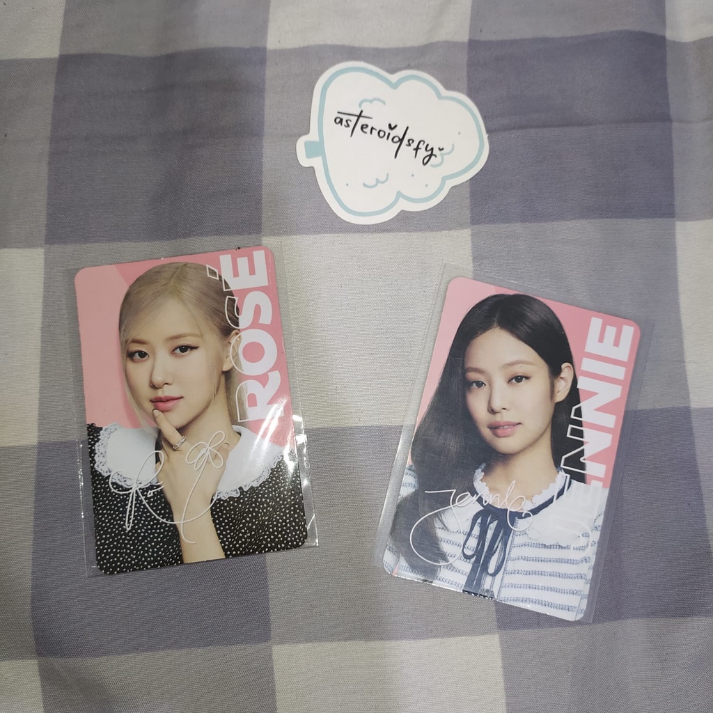 Jennie ROSE BLACKPINK OREO PC PHOTOCARD OFFICIAL BLACK PINK | Shopee ...