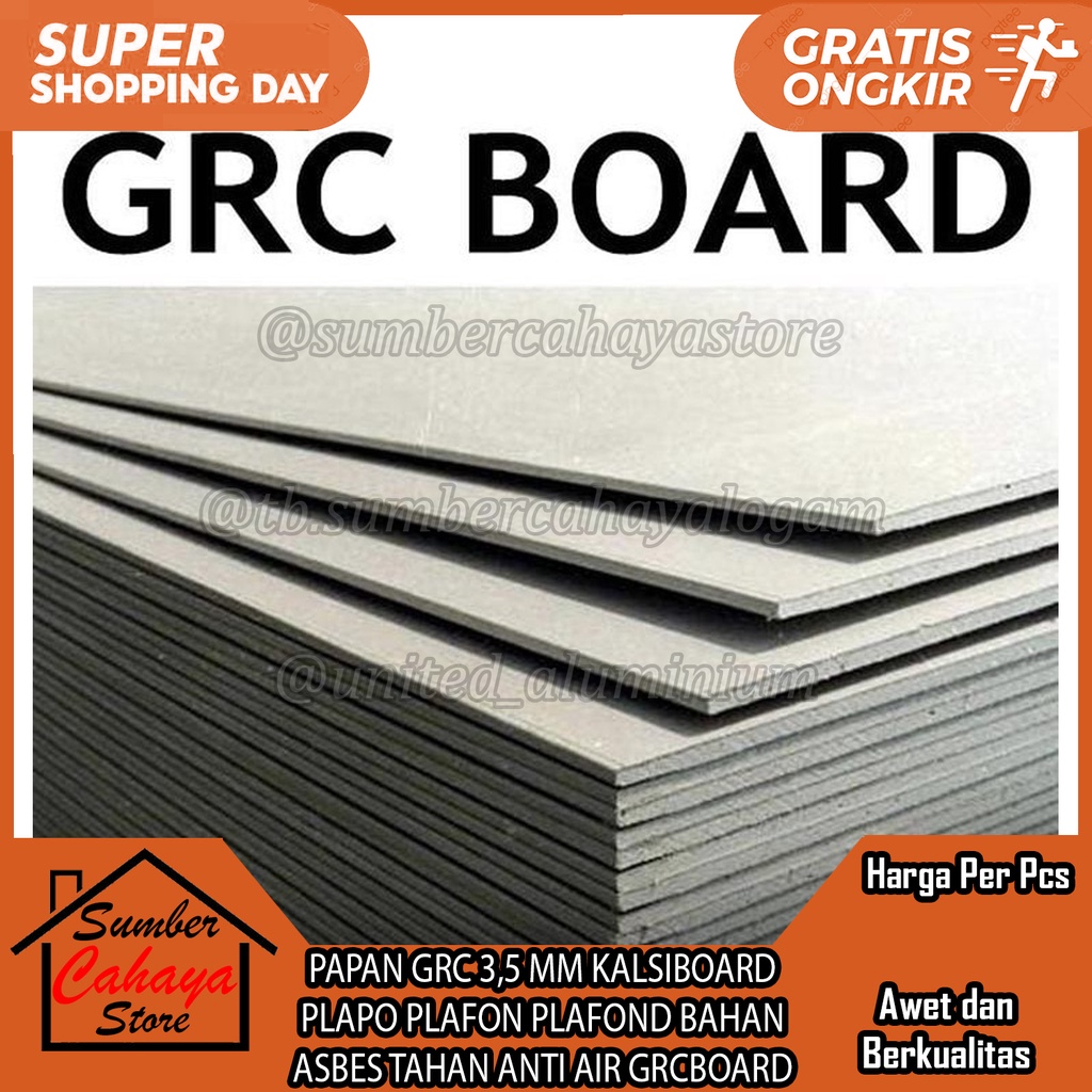 GRC BOARD 3.5 MM KALSIBOARD ROYAL BOARD CEILING CEILING WATERPROOF ...