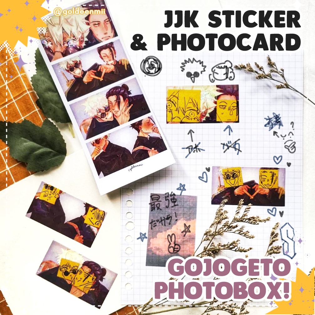 JJK - Jujutsu Kaisen Gojo Geto Sticker Photobox Photocard Anime ...