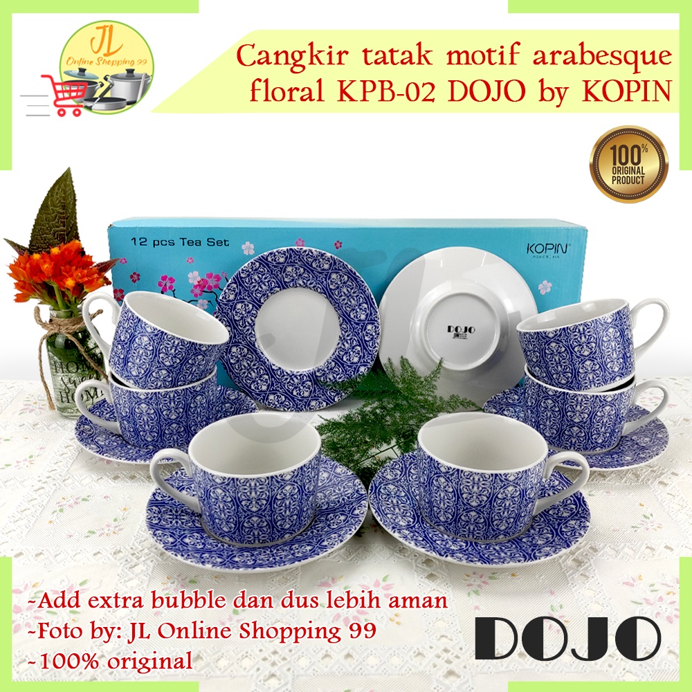 Dojo BY KOPIN cup set 6 pairs Arabic floral motif KPB-02 / coffee tea ...