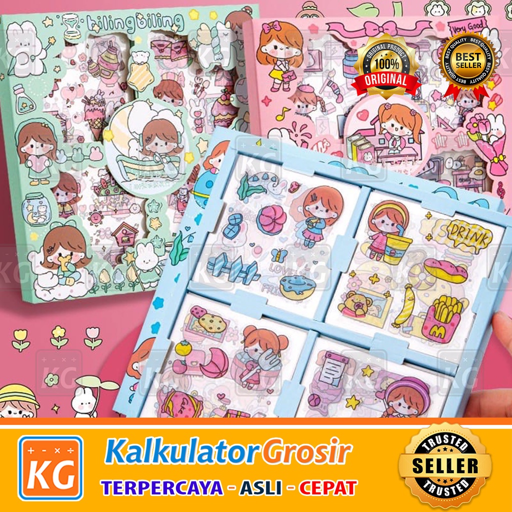 Sticker Aesthetic Cute Cartoon Momo Character Children Korea 2D ...