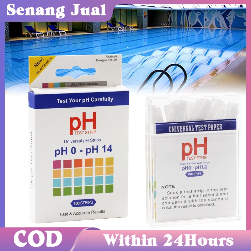 100pcs Water PH Litmus Paper/Universal Indicator Paper PH Indicator/PH ...
