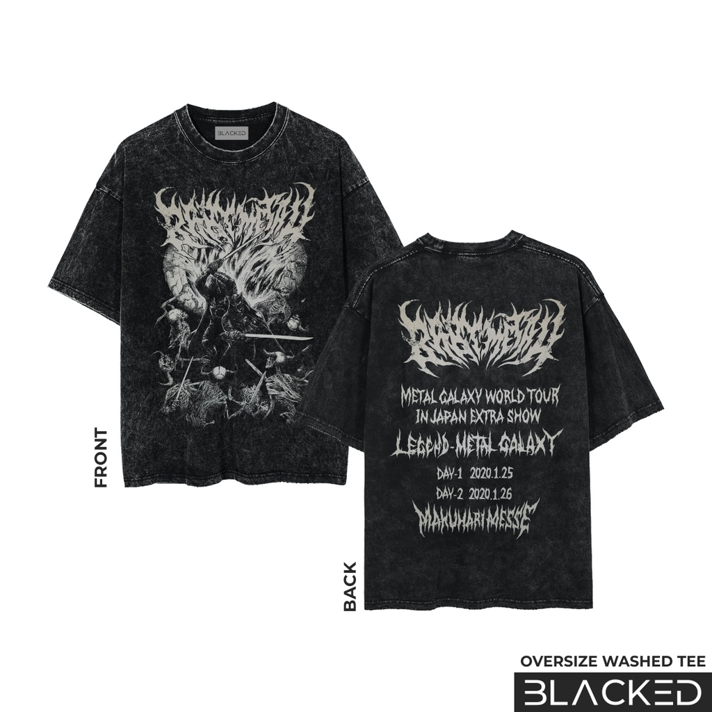 Kaos BABY METAL WARRIORS OVERSIZE/STONEWASH/OVERSIZED WASHED TEES/BAJU ...