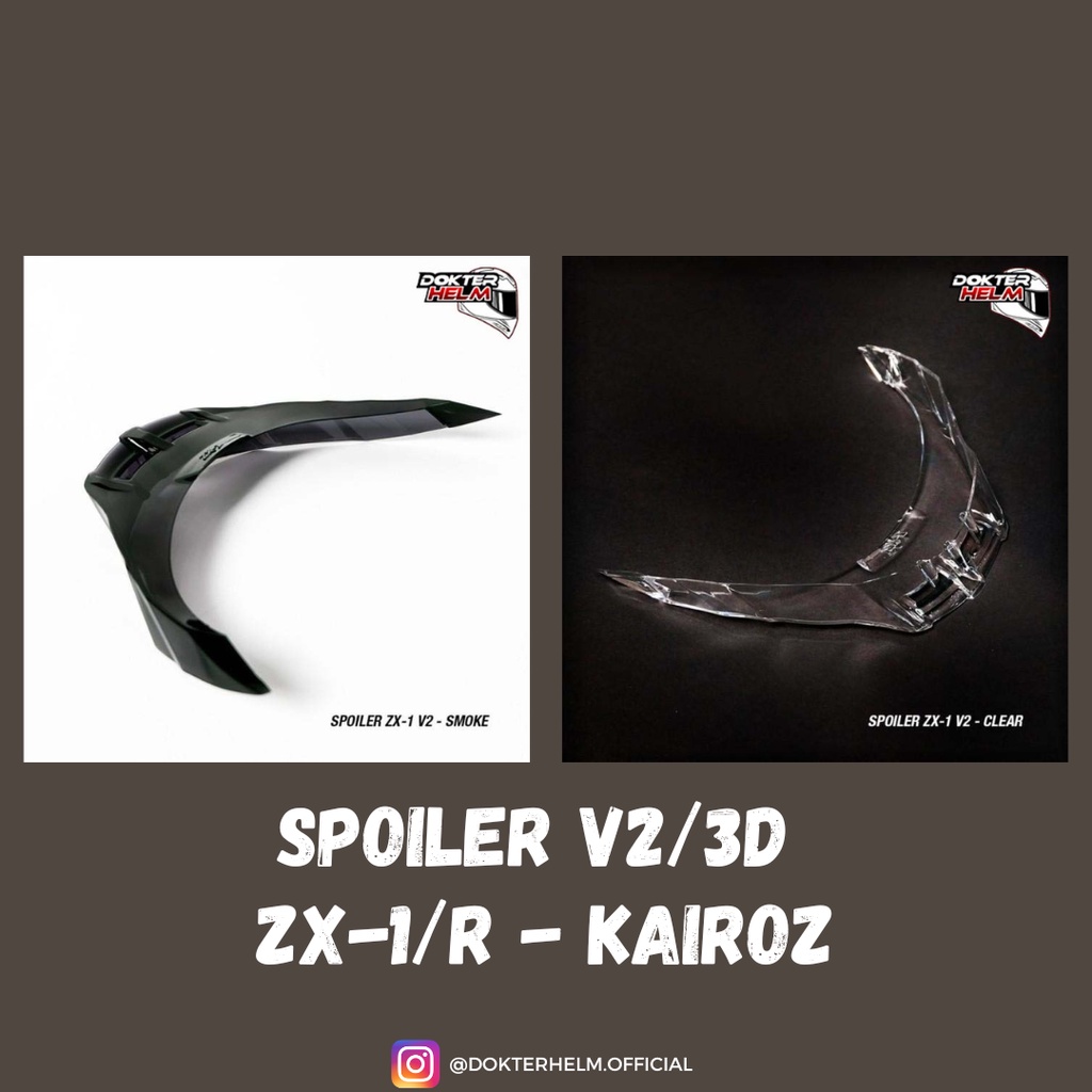 Spoiler NJS ZX-1 Kairoz ZX-1R V2 Smoke (Diffuser Extension) | Shopee ...