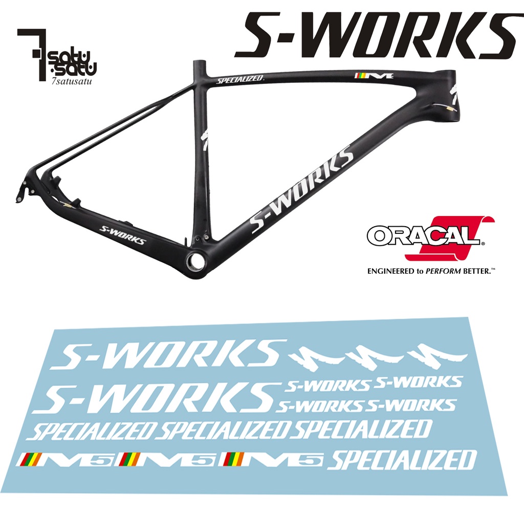 S-WORKS specialized cutting bicycle stickers | Shopee Singapore