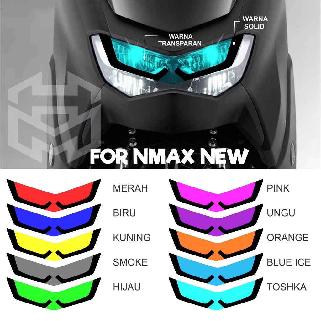 NEW NMAX HEADLIGHT TRANSPARENT STICKER / TRANSPARENT SCOTLIGH | Shopee ...