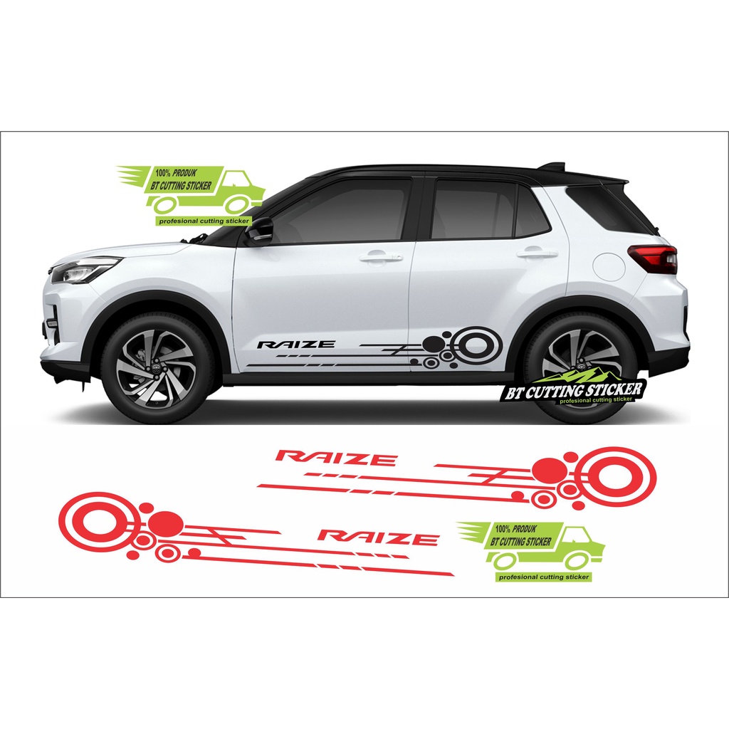 Raize car stickers, minimalist raize car stickers, toyota raize ...