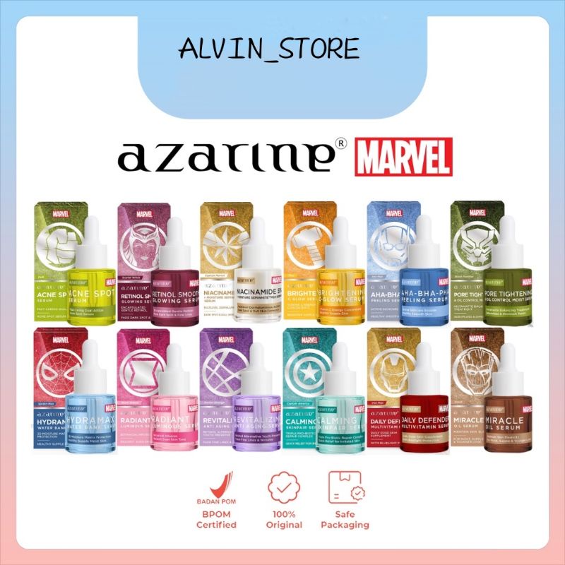 Azarine Superhero Serum Marvel Edition SERIES 20ml | Brightening ...