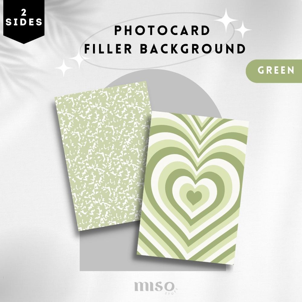 2 Sides Photocard Background Green / Photocard Filler Background / PC ...