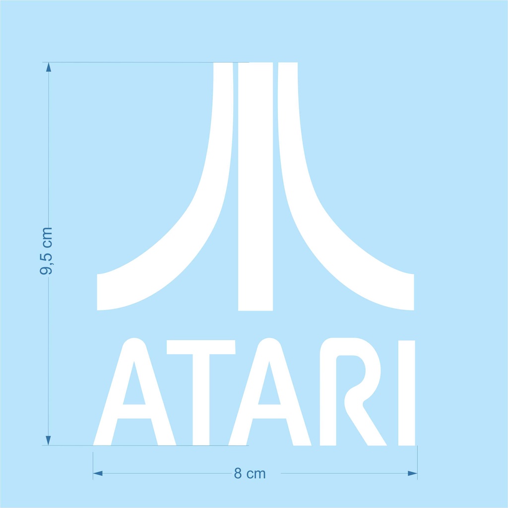 Cutting Sticker Atari Classic Console Logo Vinyl Oracal Sticker ...