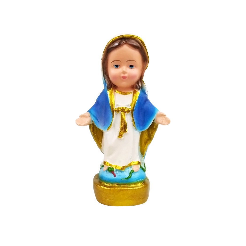 Spiritual Statue Of Santa Mother Ave Mary Open Hand Chibi Cute Mini ...