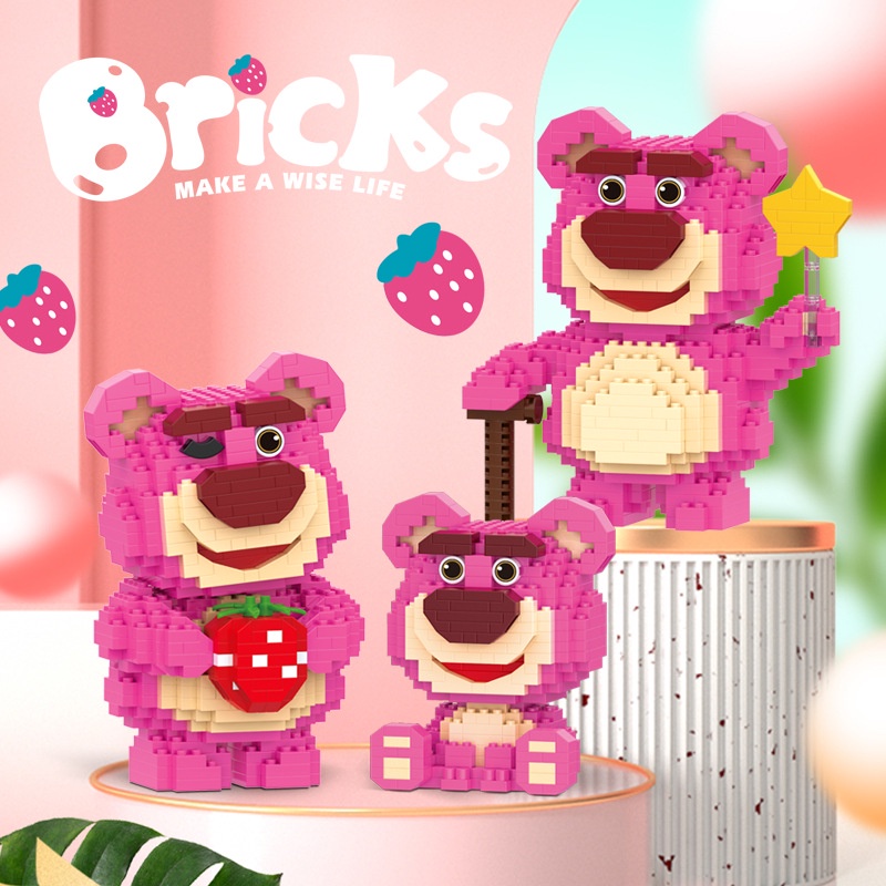 Nano Block Lotso Blocks Educational Toys for Girls DIY 3DPuzzle Brick ...