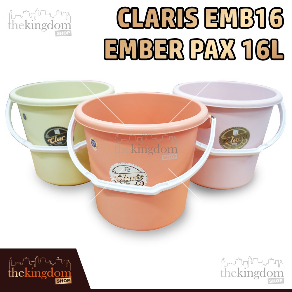 Claris EMB16 Pax Bucket 16L Bucket Plastic 16 Liter Storage Container ...