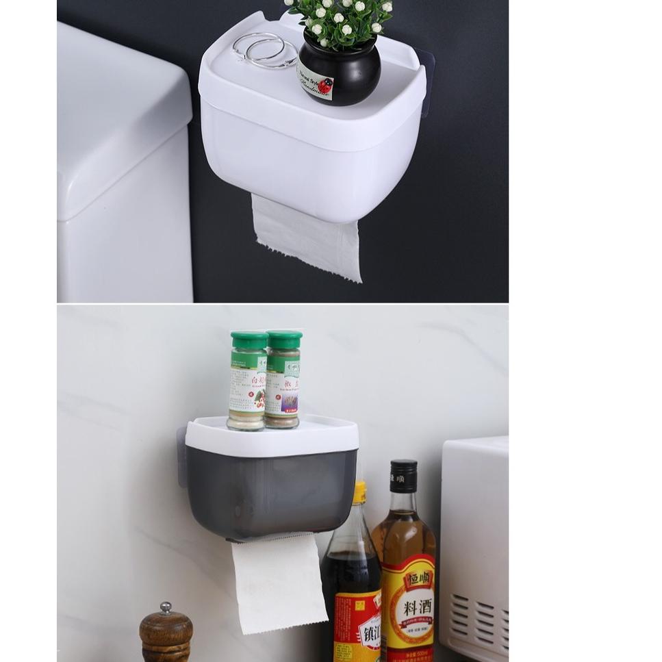 Plastic wall-mounted toilet tissue roll holder, kitchen bathroom tissue ...