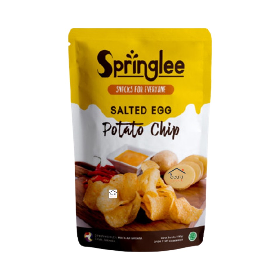 Springlee Potato Chips Salted Egg Salted Egg Potato Chips | Shopee ...