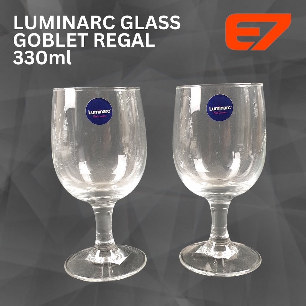 Luminarc Regal Wine Glass Cups - 330ml Glass Mugs (12pcs/lsn) | Shopee ...