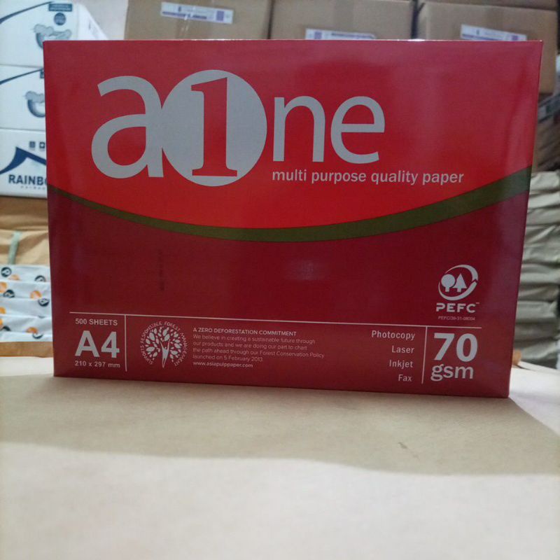 Hvs A ONE A4 70GSM paper 1RIM (500 sheets) | Shopee Singapore