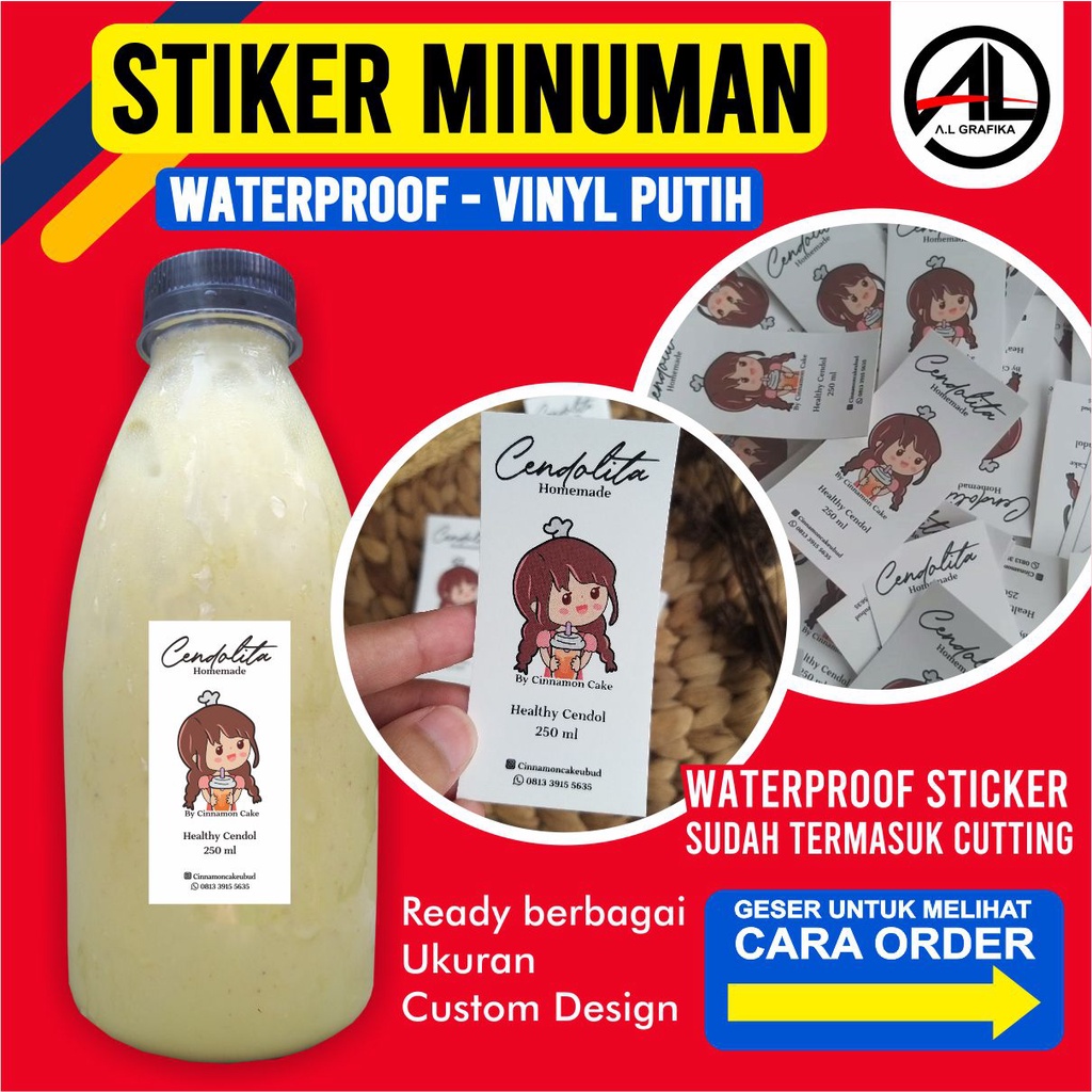 Drink LABEL STICKERS DRINK AND FOOD STICKERS WATERPROOF STICKERS VINYL ...
