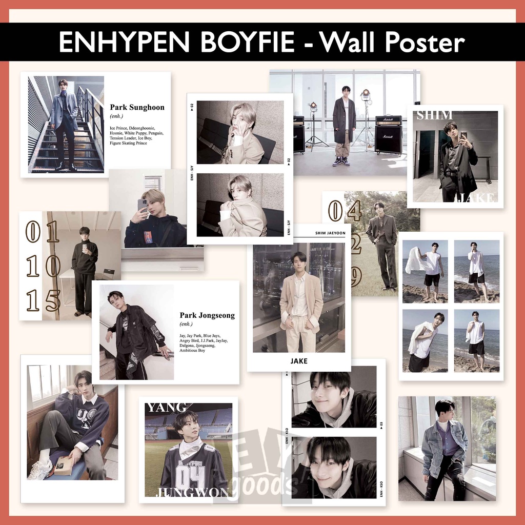 Wall Decor ENHYPEN BOYFIE Boyfriend Material Enha Engene walldecor Art ...