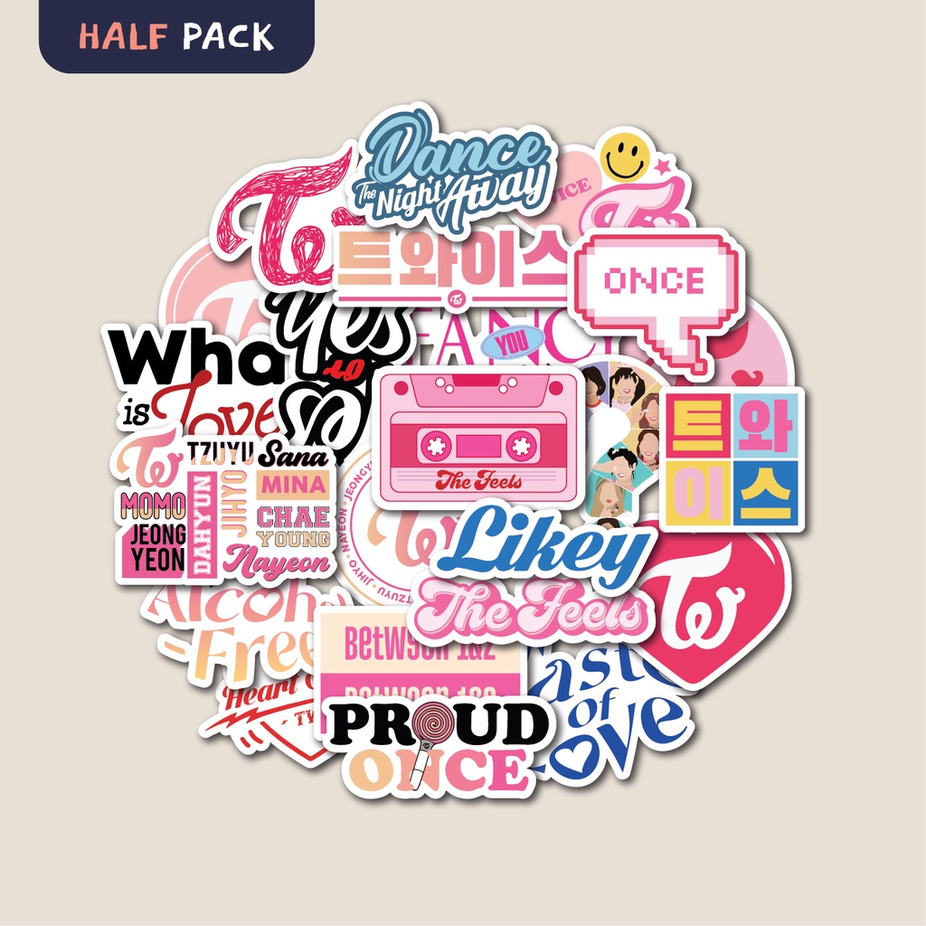 Twice STICKER PACK | Tumbler STICKER | Helmet Suitcase LAPTOP Sticker ...