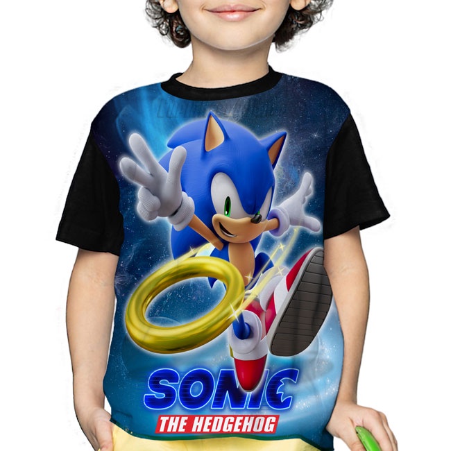Sonic Clothes for Boys Super Sonic The Hedgehog 3D T-Shirt 10467 ...