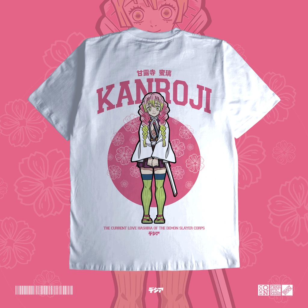 Mitsuri Kanroji Kimetsu no Yaiba Demon Slayer Love Hashira T-Shirt ...