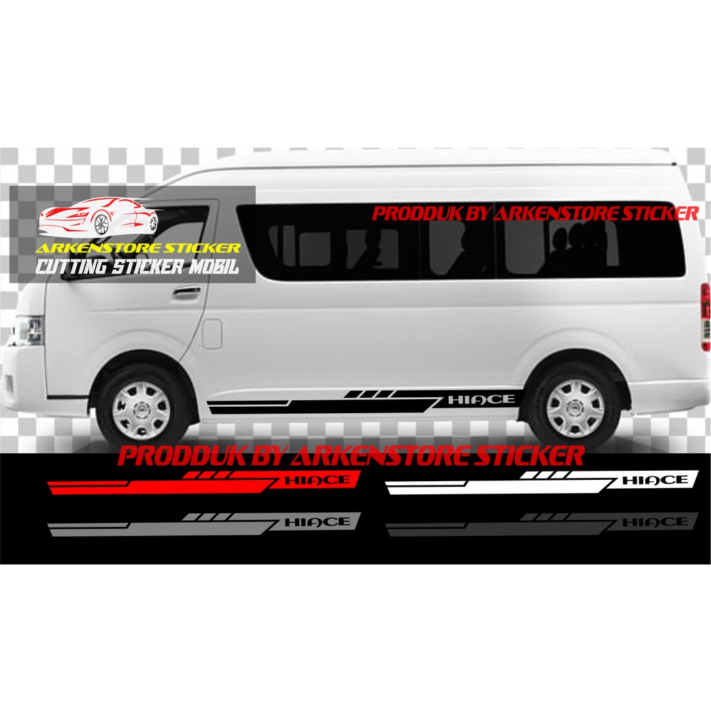 Car STICKER HIACE CUTTING STICKER Car STICKER TOYOTA HIACE SIDE DECAL ...
