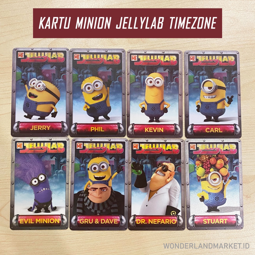 [Timezone] Minion Card / Despicable Me JellyLab | Shopee Singapore