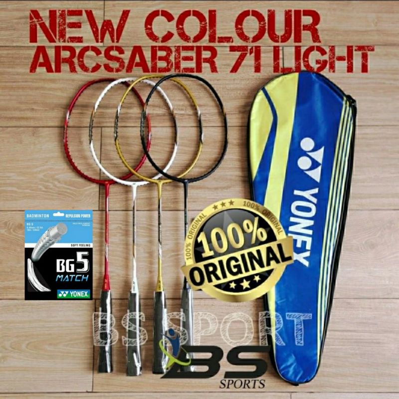 Badminton RACKET YONEX ARCSABER 71 LIGHT ORIGINAL!! | Shopee Singapore