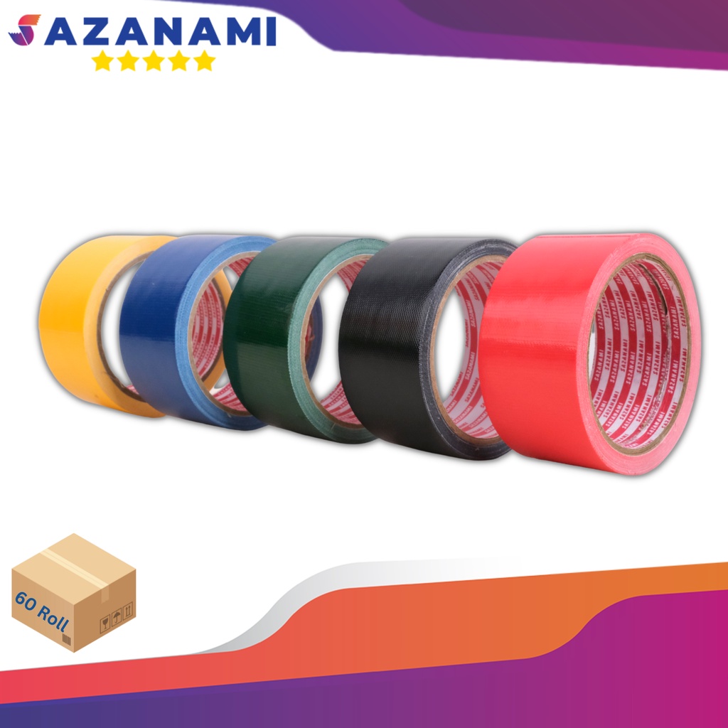 1 BOX OF COLOR FABRIC TAPE 2" Inch x 8M SAZANAMI TAPE CLOTH TAPE ...