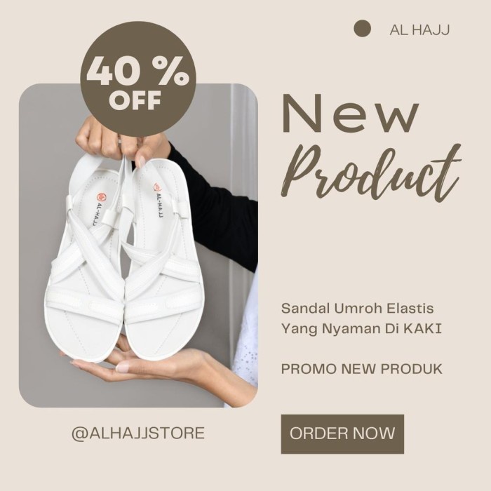 TERBARU[TERLARIS Sepatu HAji Dan Umroh Wanita Sandal Wanita AL-HAJJ ...
