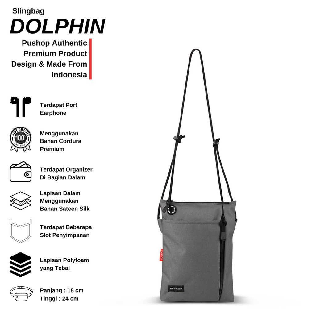 Dolphin Hotshop Men's Sling Bag Cordura | Shopee Singapore