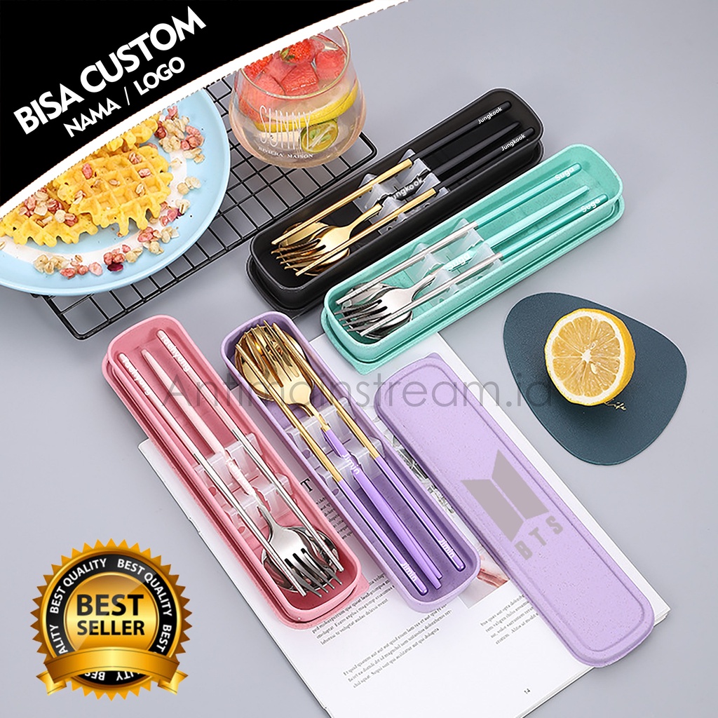 (Can be customized with name) 5 in 1 Sujeo Matte Stainless Steel/ Matte ...