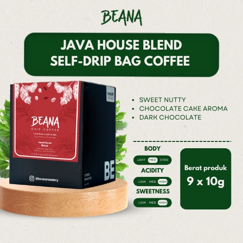 Beana Roastery - Java House Blend Self-Drip Bag Coffee Box (9 sachets) | Shopee Singapore